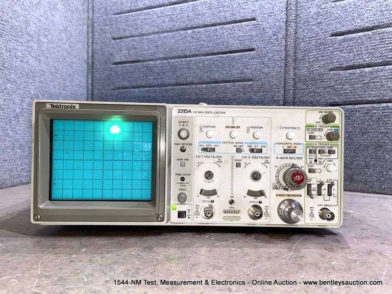 TEKTRONIX 2215A 60 MHZ OSCILLOSCOPE - Bentley & Associates, LLC