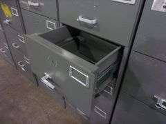 MOSLER 4-DRAWER SECURITY FILE CABINET - NO TUMBLER-GRAY - Bentley ...