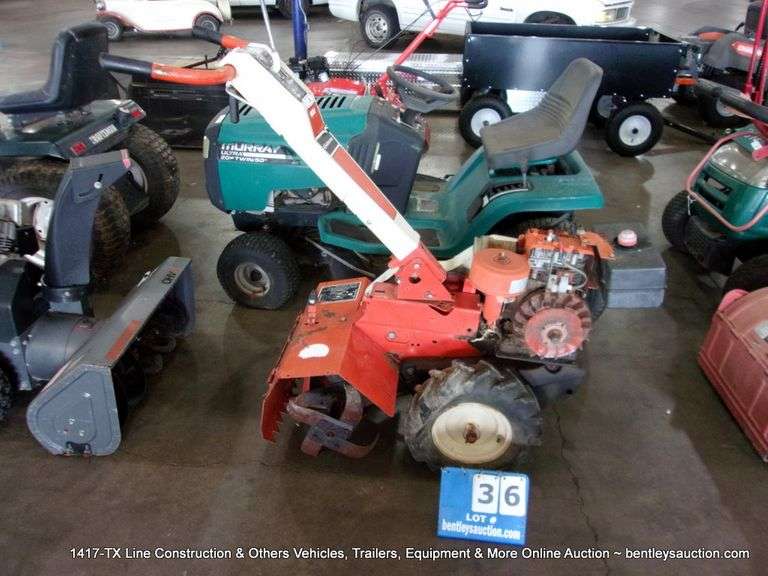 GILSON 8HP REAR TIRE ROTARY TILLER - Bentley & Associates, LLC