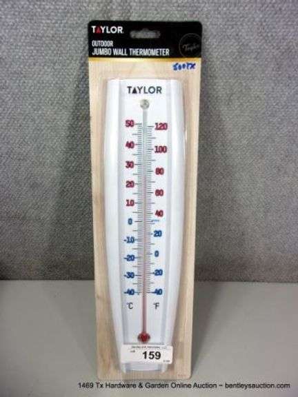 TAYLOR OUTDOOR JUMBO WALL THERMOMETER - Bentley & Associates, LLC