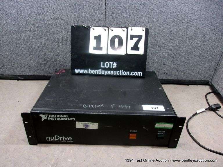 NATIONAL INSTRUMENTS NU DRIVE MULTI-AXIS POWER AMPLIFIER INTERFACE ...