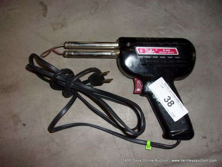 WELLER DUAL HEAT SOLDERING GUN, MODEL D440 120V 60 CY 1.5A - Bentley ...