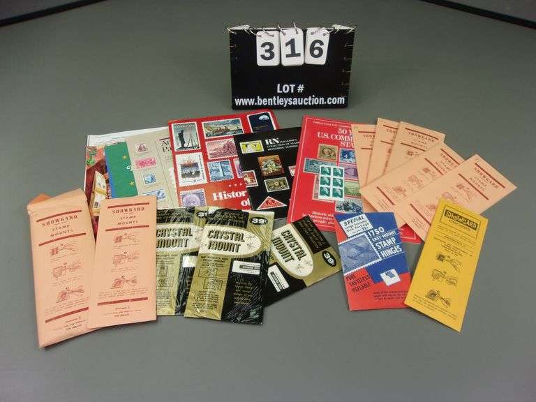 LOT: STAMP COLLECTING INFORMATION BOOKLETS, STAMP PACKETS, SEALS ...
