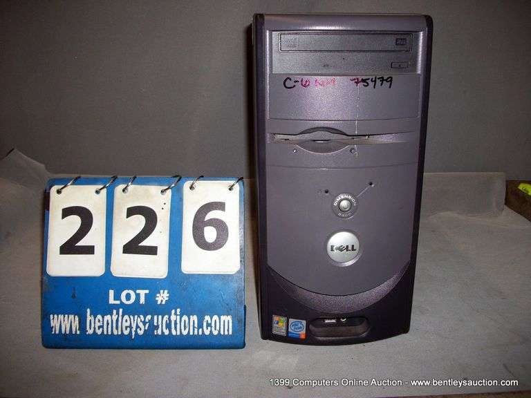 DELL DIMENSION 2400 PENTIUM 4 DESKTOP - NO HARD DRIVE OR POWER CORD ...