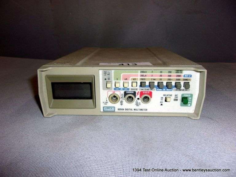 FLUKE 8050A DIGITAL MULTIMETER - Bentley & Associates, LLC