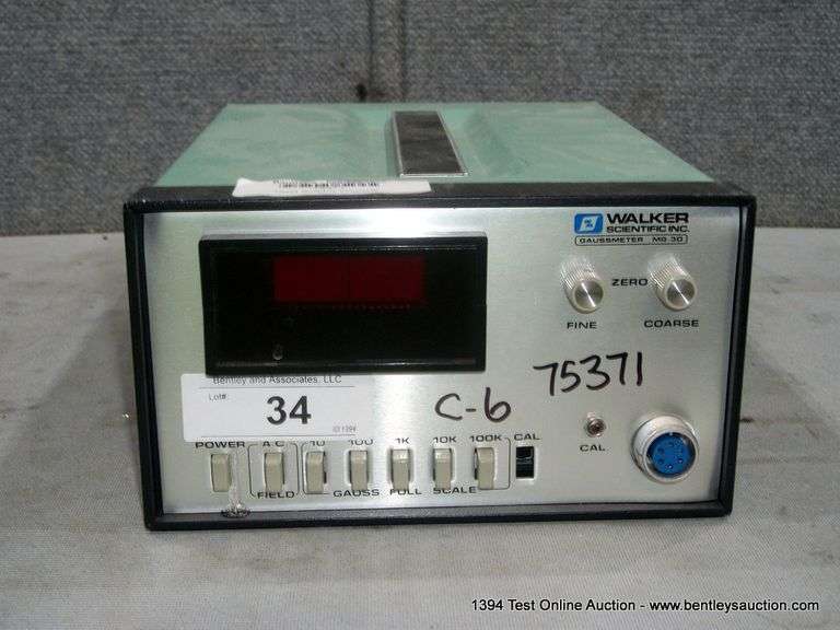 WALKER SCIENTIFIC MG-3D GAUSSMETER - Bentley & Associates, LLC