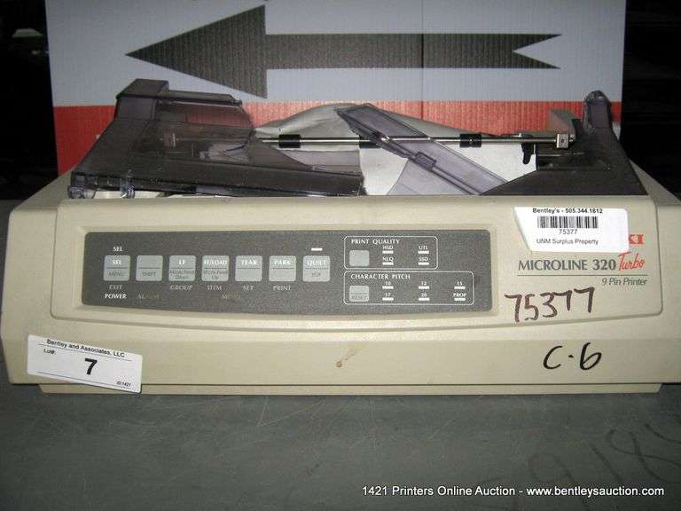 OKI MICROLINE 320 TURBO 9 PIN PRINTER - Bentley & Associates, LLC