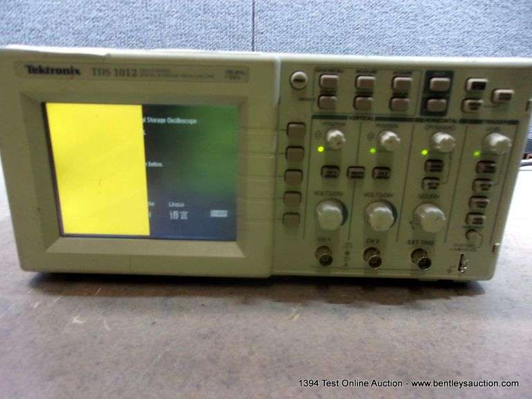 TEKTRONIX TDS 1012 TWO CHANNEL DIGITAL STORAGE OSCILLOSCOPE - Bentley ...