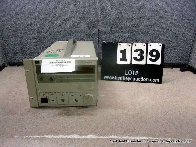 AGILENT 6038A SYSTEM POWER SUPPLY - Bentley & Associates, LLC