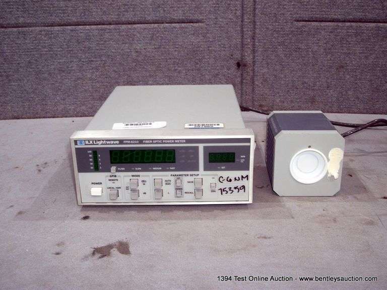 ILX LIGHTWAVE FPM-8210 FIBER OPTIC POWER METER - Bentley & Associates, LLC