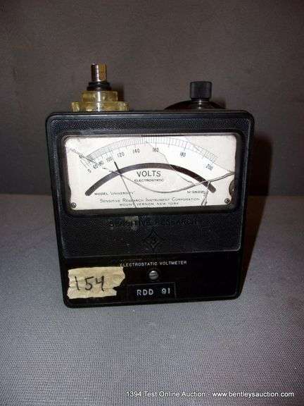SRIC ELECTROSTATIC VOLTMETER - Bentley & Associates, LLC
