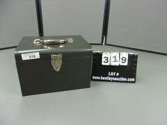 GRAY METAL LOCK STORAGE BOX - Bentley & Associates, LLC