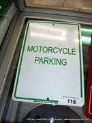 MOTORCYCLE PARKING SIGN - Bentley & Associates, LLC