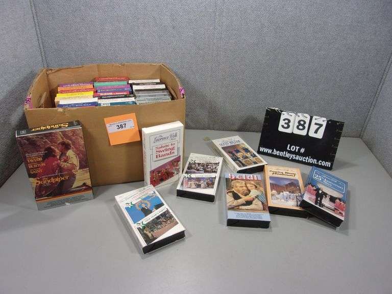 LOT: (BOX OF VHS TAPES) - ASSORTED TAPES - Bentley & Associates, LLC