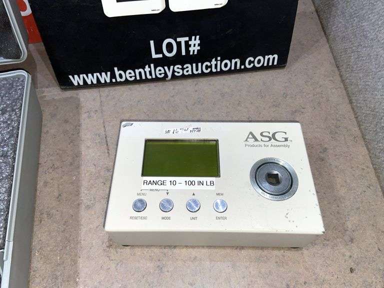 ASG DTT TORQUE TESTER - Bentley & Associates, LLC