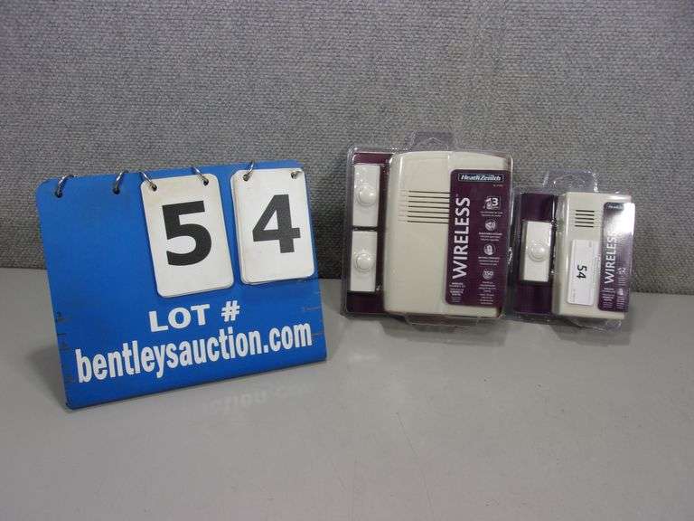 LOT: (2) HEATH ZENITH WIRELESS DOOR BELL KITS - Bentley & Associates, LLC