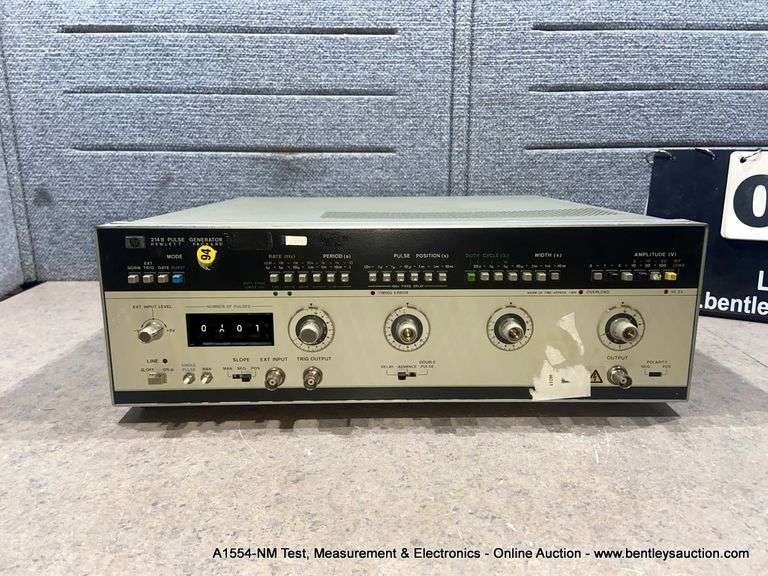 HP 214B PULSE GENERATOR - Bentley & Associates, LLC