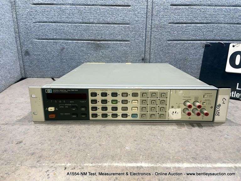 HP 3456A DIGITAL VOLTMETER - Bentley & Associates, LLC