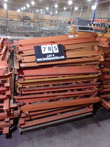 PALLET: ORANGE METAL PALLET RACK SHELVES - Bentley & Associates, LLC