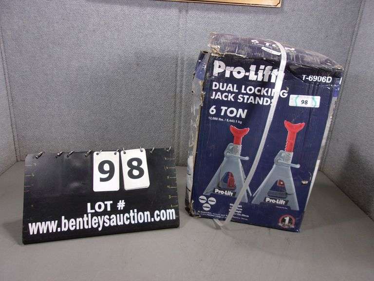 PRO-LIFT DUAL LOCKING 6-TON JACK STAND 2-IN-1 PART # T-6906D - Bentley ...