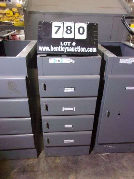 GRAY METAL 4 DRAWER STAND - Bentley & Associates, LLC