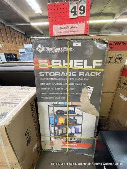 MEMBERS MARK 5-SHELF STORAGE RACK - Bentley & Associates, LLC