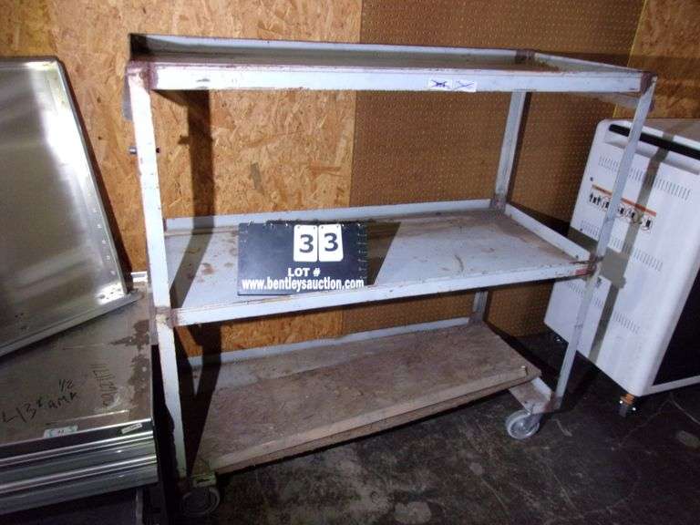 STORAGE 3-SHELF CART - GREY - Bentley & Associates, LLC