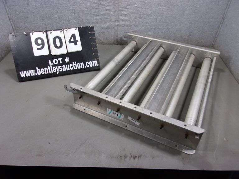 SMALL STAINLESS ROLLER CONVEYOR SECTION - Bentley & Associates, LLC