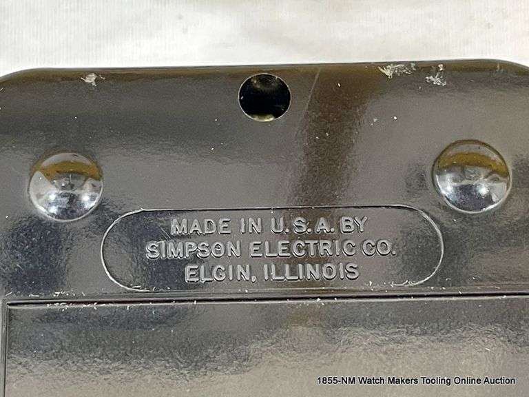 SIMPSON LOW RANGE OHMMETER - Bentley & Associates, LLC