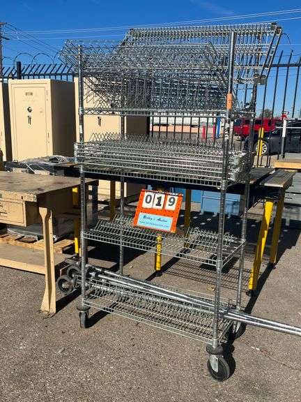 CASTERED METRO RACK W/ PARTS - Bentley & Associates, LLC