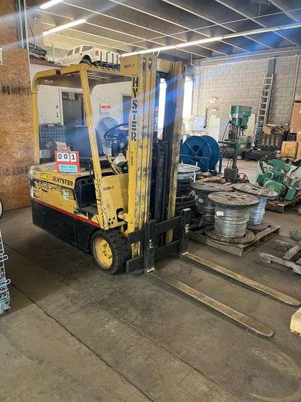 HYSTER 35 ELECTRIC FORKLIFT, 7213 HRS. - Bentley & Associates, LLC
