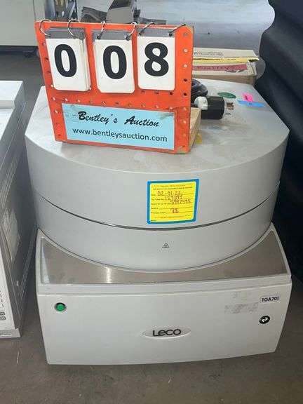 LECO TGA701 THERMOGRAVIMETRIC ANALYZER - Bentley & Associates, LLC