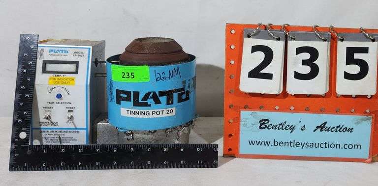PLATO SP-500T TINNING POT - Bentley & Associates, LLC