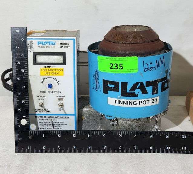 PLATO SP-500T TINNING POT - Bentley & Associates, LLC