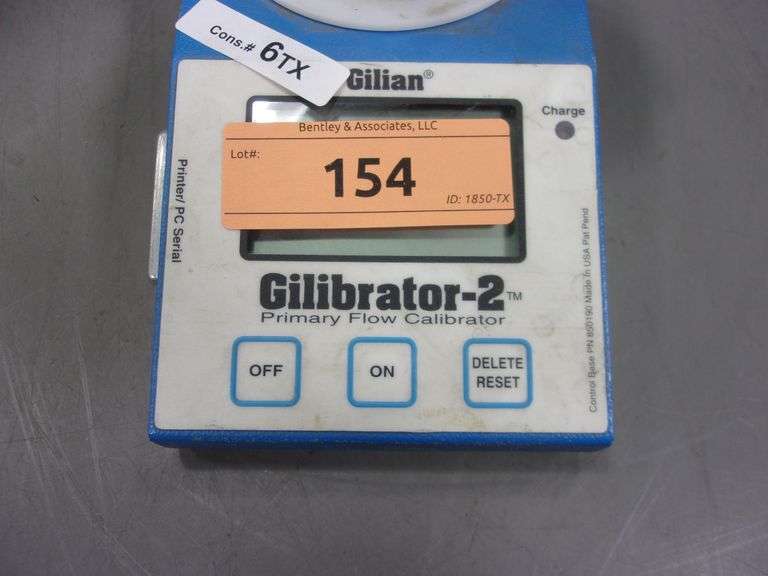 GILIAN GILIBRATOR-2 PRIMARY FLOW CALIBRATOR BUBBLE SYSTEM - Bentley ...