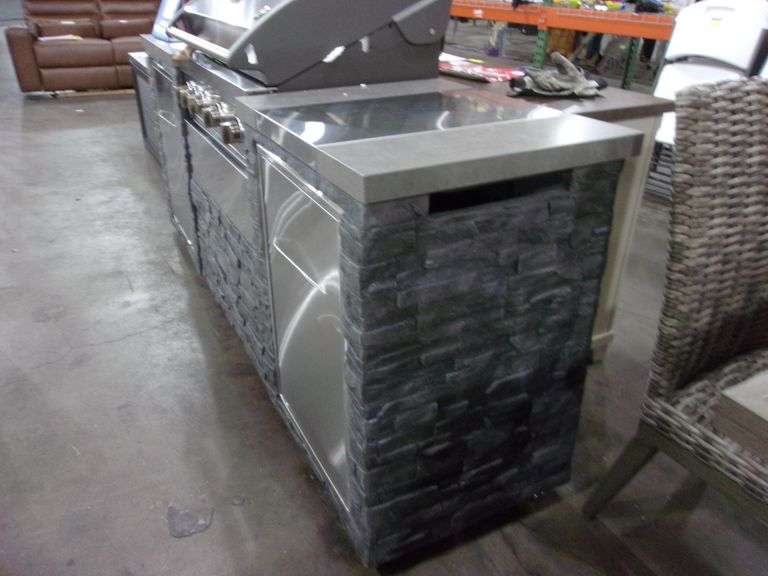 MEMBER'S MARK DELUXE STACK ROCK PROPANE GAS GRILL ISLAND - Bentley ...