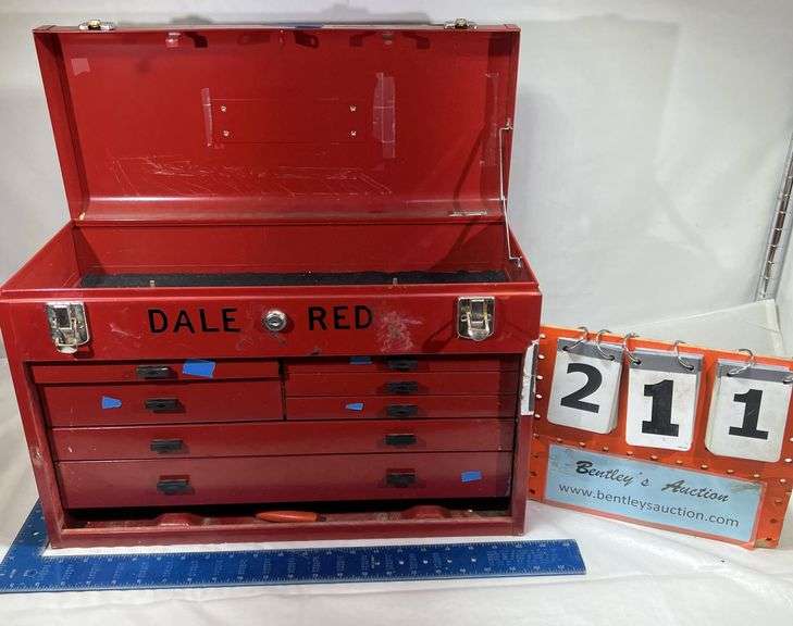 KENNEDY 7-DRAWER TOOLBOX-RED-USED, AS IS - Bentley & Associates, LLC