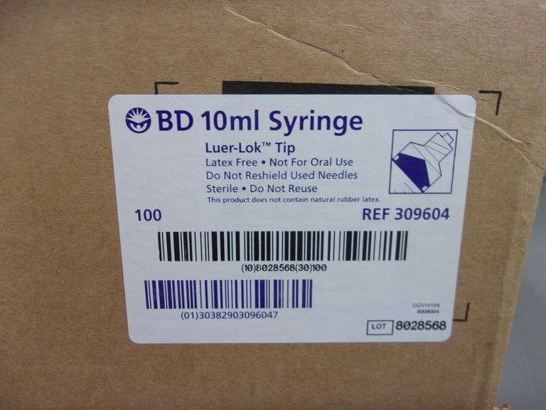 BD SYRINGE 100ML SYRINGE TIPS - Bentley & Associates, LLC