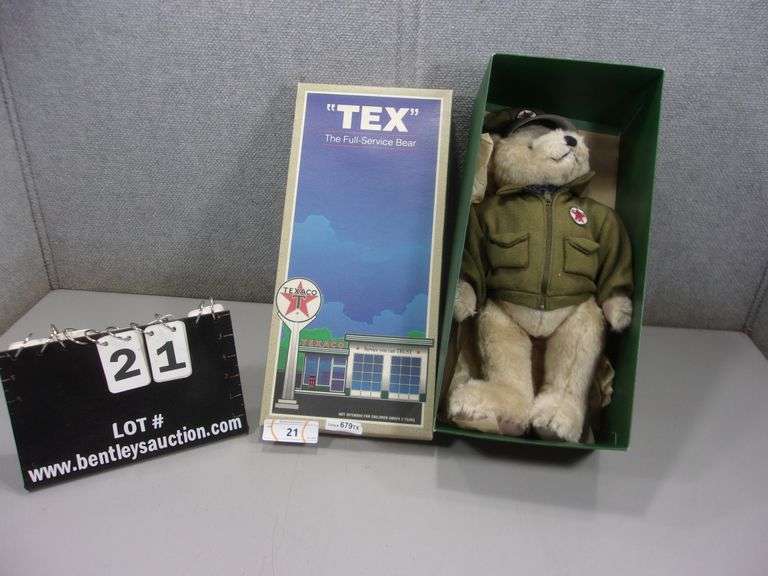 TEXACO BEAR COLLECTOR BEAR - TEX - "FULL SERVICE BEAR" - Bentley ...