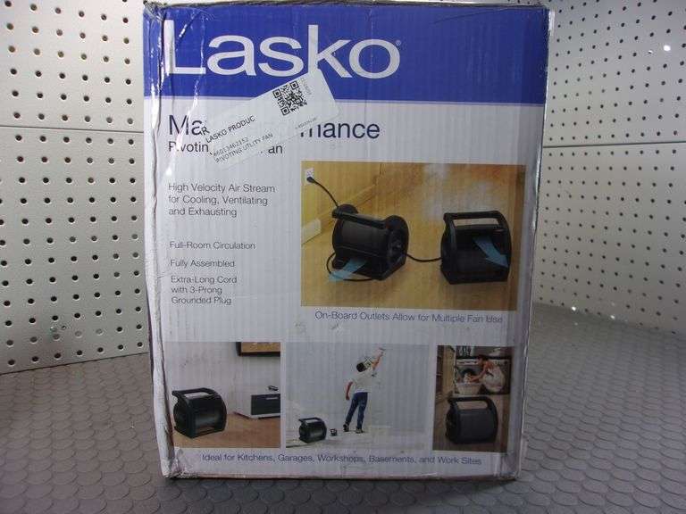 LASKO MAX PERFORMANCE PIVOTING UTILITY FAN - Bentley & Associates, LLC