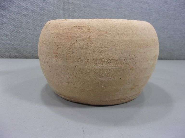 SUNDIED TERRA COTTA EGYPTIAN CURVED POT - TAN - Bentley & Associates, LLC