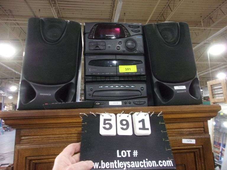 MAGNAVOX FW360C MINI-HIFI SYSTEM W/ 2 SPEAKERS - Bentley & Associates, LLC