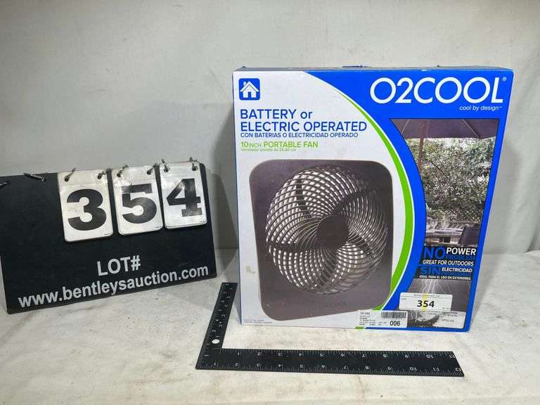 02 COOL BATTERY/ ELECTRIC OPERATED 10" PORTABLE FAN - Bentley ...