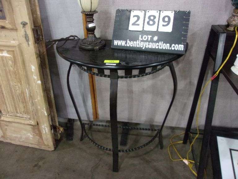 SEMI-CIRCLE SIDE TABLE - Bentley & Associates, LLC