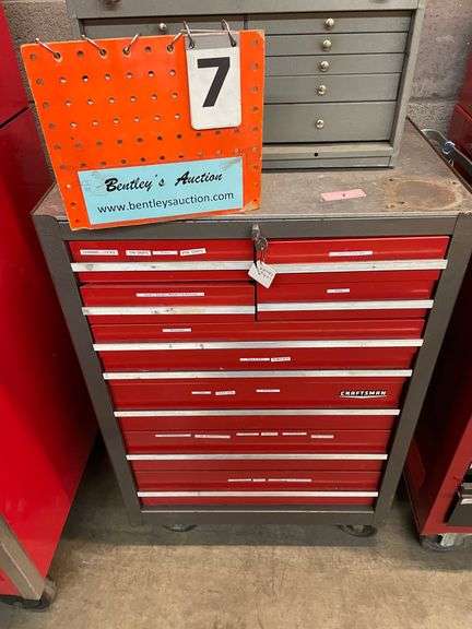 CRAFTSMAN 9-DRAWER TOOL BOX ON WHEELS - Bentley & Associates, LLC