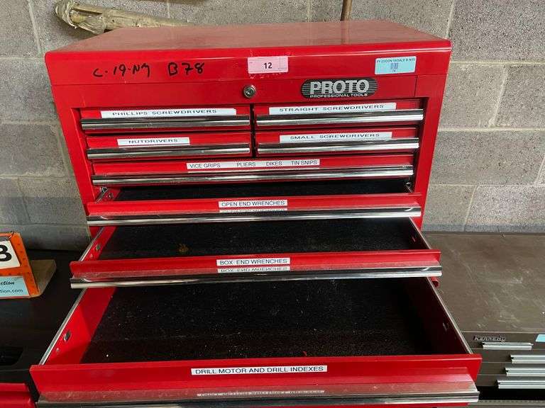 PROTO 20-DRAWER TOOL BOX ON WHEELS - Bentley & Associates, LLC