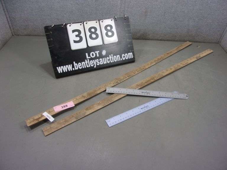 2 METER STICKS AND 2 RULERS 4XMONEY - Bentley & Associates, LLC