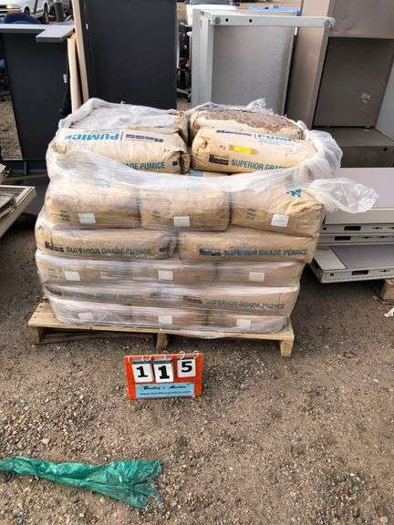 PALLET: BAGS OF HESS PUMICE (34X MONEY) - Bentley & Associates, LLC