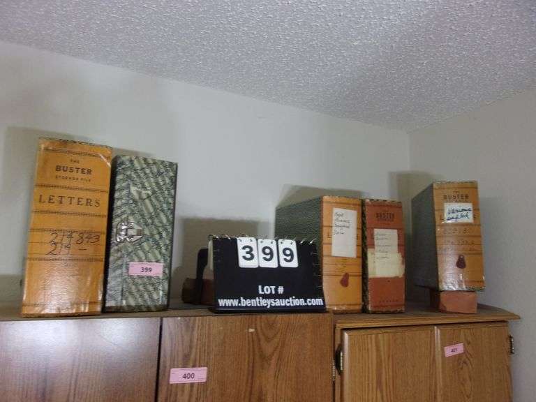 LOT: 5 THE BUSTER STORAGE FILE BOXES - Bentley & Associates, LLC