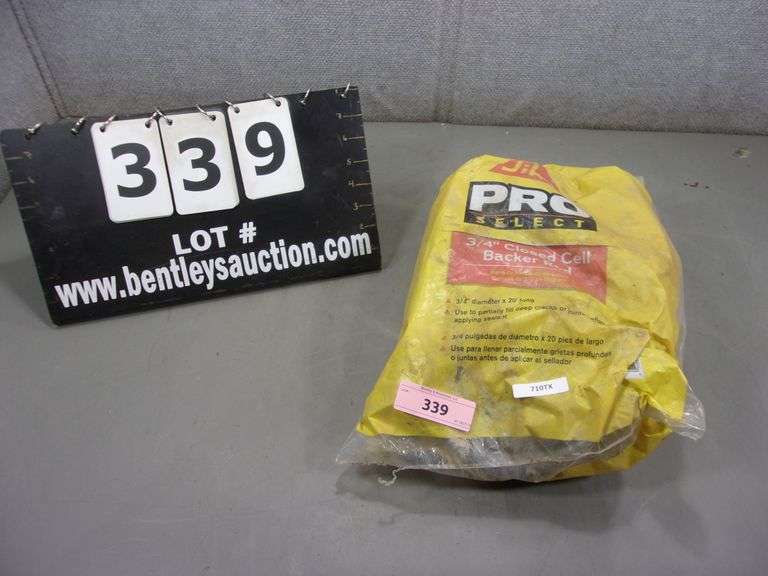 3/4" CLOSED CELL BACKER ROD - Bentley & Associates, LLC